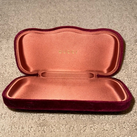 Gucci | Accessories | Gucci Red Velvet Glasses Case | Poshmark